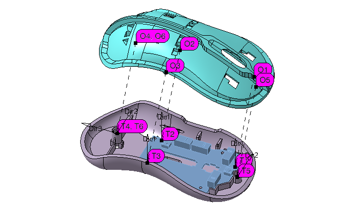 3DCS Variation Analysis: Five Button Mouse